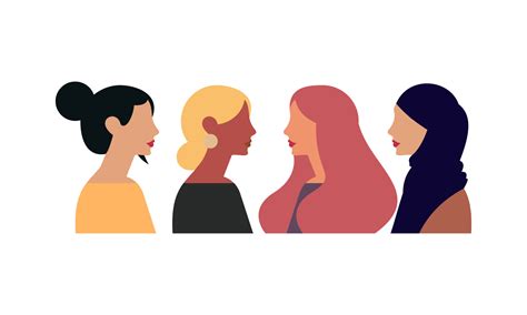Female Diverse Faces Of Different Ethnicity Poster Women Empowerment