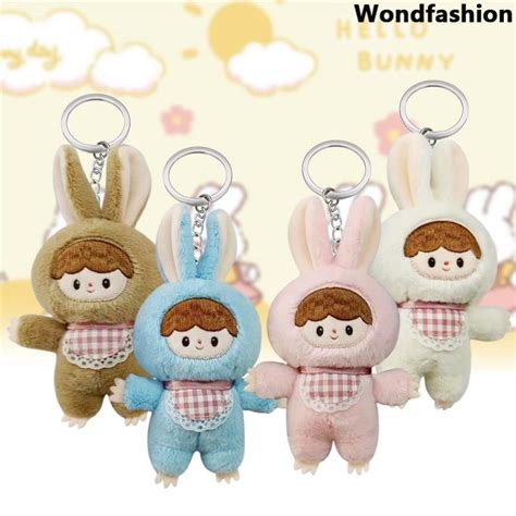 Labubu จี ้ ตุ ๊ กตาพวงกุญแจของเล ่ นตุ ๊ กตากระเป ๋ าจี ้ พวงกุญแจของขวัญวันเกิดเด ็ ก Shopee