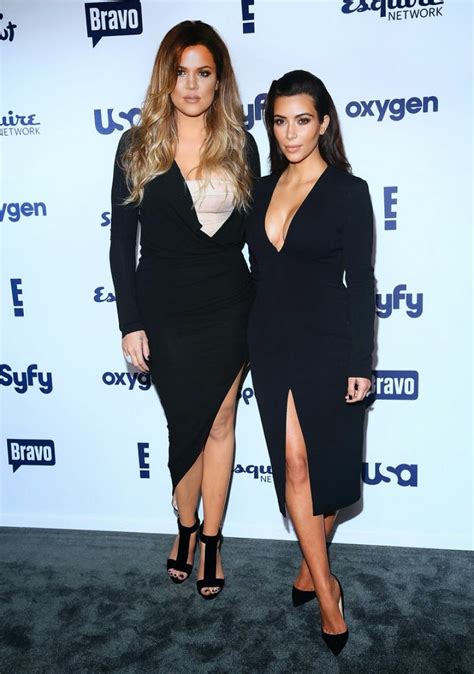 Kim And Khloe Kardashian At The 2014 Nbcuniversal Upfronts
