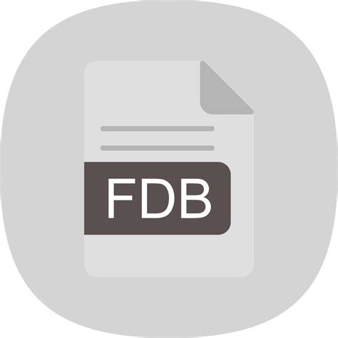 Fdb File Format Flat Curve Icon Design 43783227 Vector Art At Vecteezy
