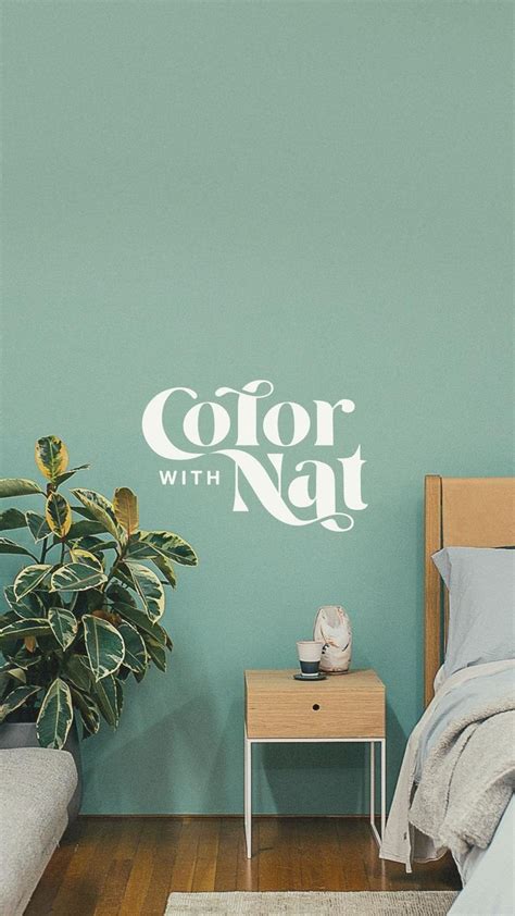 Playful Aqua Typography Logo For Interior Design Color Specialist Color Schemes Colour
