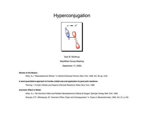 Hyperconjugation Pdf