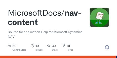 Github Microsoftdocsnav Content Source For Application Help For