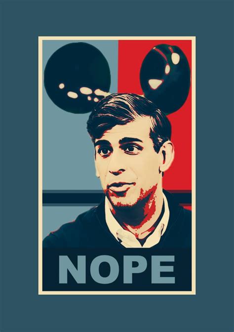 Election Card Nope Rishi Sunak With Mickey Mouse Ears Tories Out Thortful