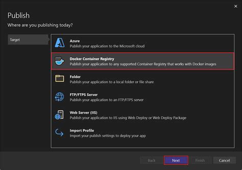 Deploy An Aspnet Core Web App To Docker Hub Visual Studio Windows