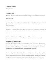 Lab Report Enthalpy Pdf Lab Report Enthalpy Mireya Ramirez INTRODUCTION Purpose The