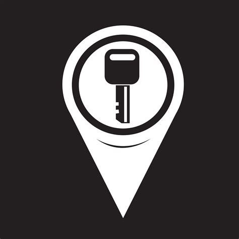 Map Pointer Key Icon 643576 Vector Art At Vecteezy