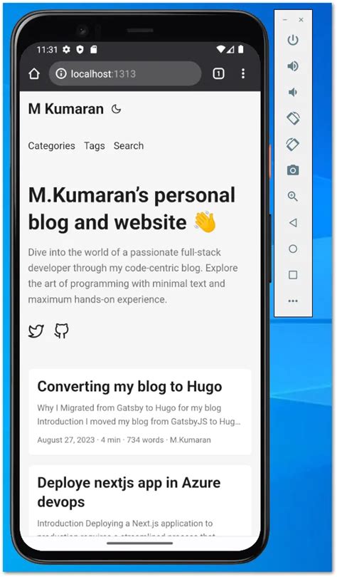 Accessing Computers Localhost From Android Emulator