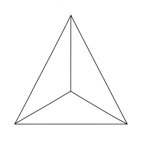 Download Geometric Triangular Pyramid Line Drawing Coloring Pages Online Creative Fabrica