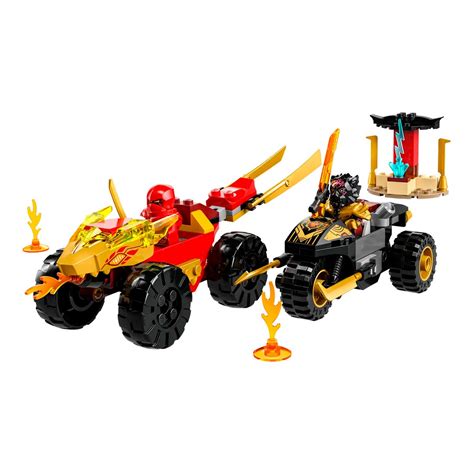 Lego Ninjago Batalha De Carro Mota De Kai E Ras