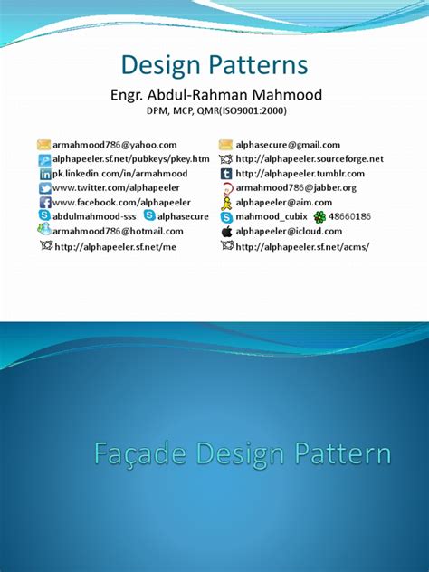 design patterns engr abdul rahman mahmood pdf interface computing class computer