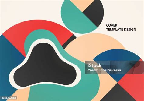 포스터 커버 디자인의 추상적인 기하학적 패턴 배경 텍스처 원과 매끄러운 모양의 최소 색상 벡터 배너 템플릿 벡터 0명에 대한