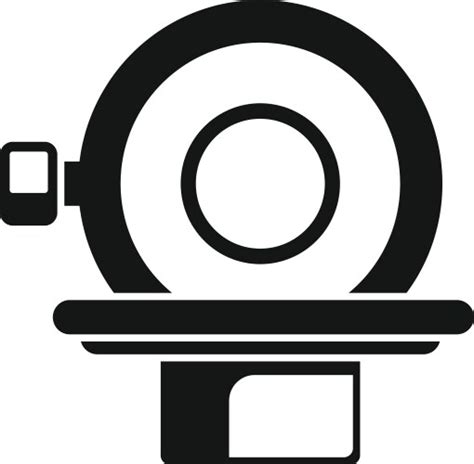 Brain Magnetic Resonance Icon Simple Xray Vector Image