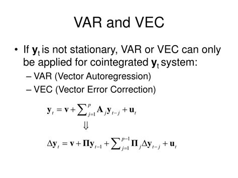 Ppt Var And Vec Powerpoint Presentation Free Download Id1274667