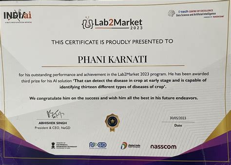 Delighted To Announce That Ive Been Honored With A Prestigious National Phani Karnati 39