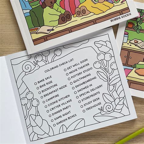 Fall Winter Coloring Book Bobbie Goods