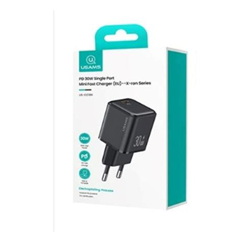 ადაპტერი სწრაფი დატენვის შავი