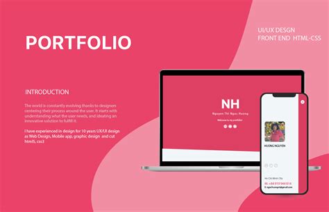 Portfolio Ui Ux Design Frontend Html Css Behance