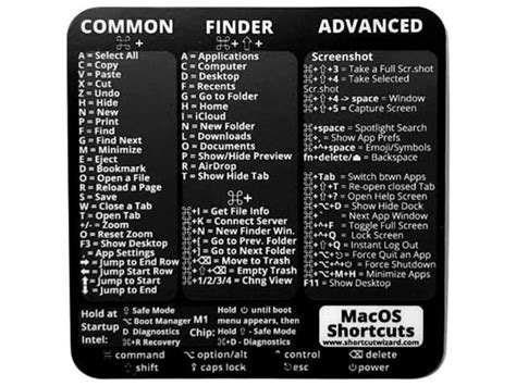 Mac Os Big Sur Keyboard Shortcuts Cheat Sheet Devildax