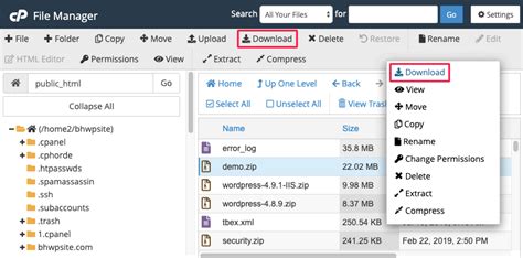 How To Backup Wordpress Site Manually Using Cpanel And Phpmyadmin