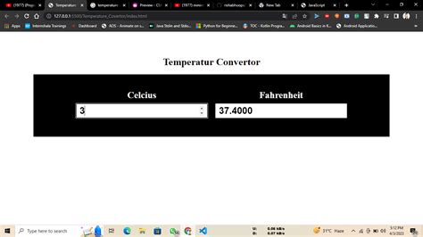 GitHub Rishabhoops Temperature Converter