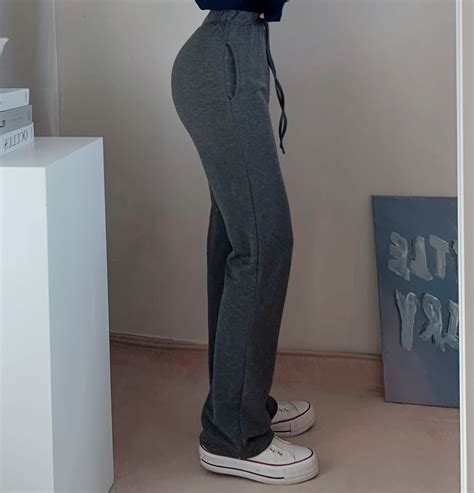 3기장 Made 도톰기모 골반넓어보여요핏보장 3kg 슬림 베이직 일자 츄리닝 와이드 트레이닝 밴딩 팬츠 바지키작녀 키큰녀 기장추가 숏 기본 롱 3col리틀페어리