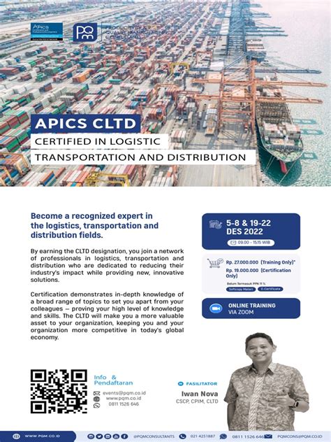 Apics Cltd Certification Training Gain Expertise In Logistics Transportation And Distribution