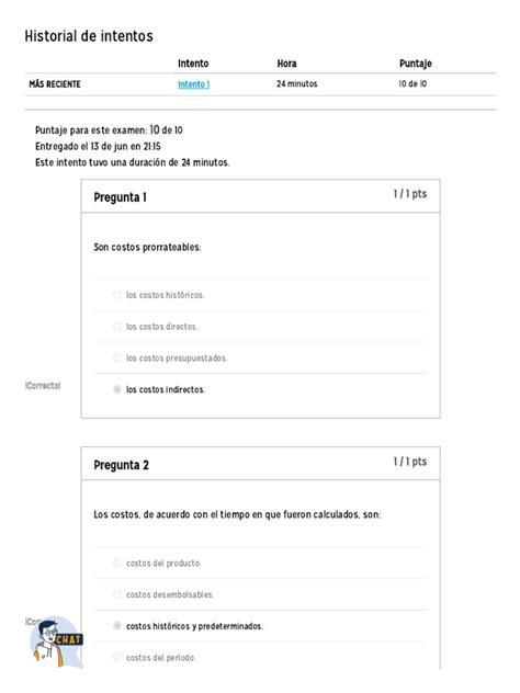 Prueba Parcial 1 Mód 2 Bc14 25 Contabilidad De Costos I 2 2023 G 3