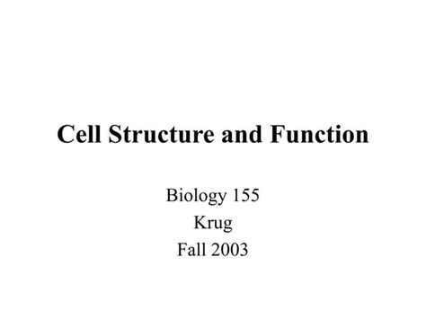 Cell Structure Lectureppt