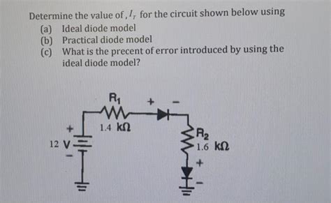 Solved Determine The Value Of I For The Circuit Shown Chegg Com