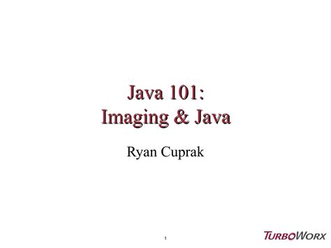 Ppt Java 101 Imaging And Java Powerpoint Presentation Free Download Id502433