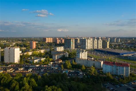 Lobnya Urban District from Above Editorial Photo - Image of building ...
