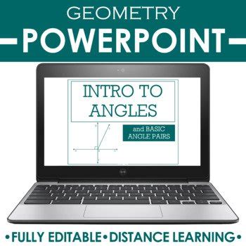 Geometry PowerPoint Teaching Intro To Angles DISTANCE LEARNING The Efficient Classroom