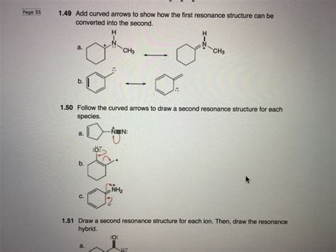 Solved Add Curved Arrows To Show How The First Resonance