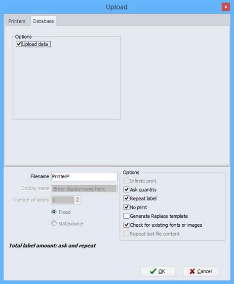 Upload The Content Of A Database In Standalone Mode Cablabel S3 Blog