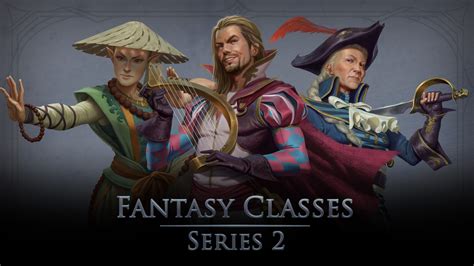 Artstation Stock Art Fantasy Classes Series 2 Game Assets