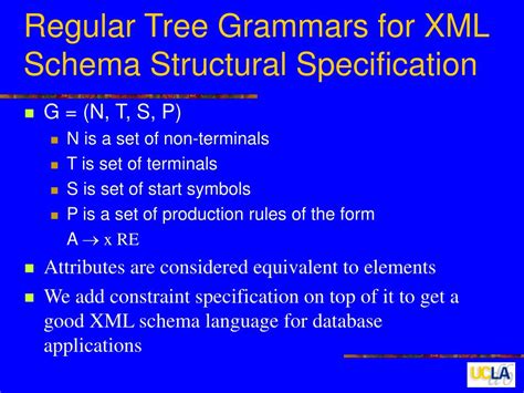 Ppt Xml To Relational Conversion Using Theory Of Regular Tree Grammars Powerpoint Presentation