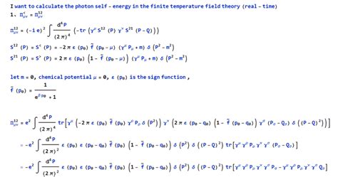 Photon Self Energy In The Finite Temperature Field Theory Real Time
