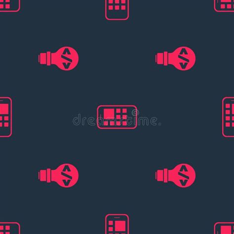 Set Front End Development And Mobile Apps On Seamless Pattern Vector
