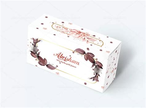 جعبه دستمال کاغذی لایه باز گرافیک با طعم تربچه