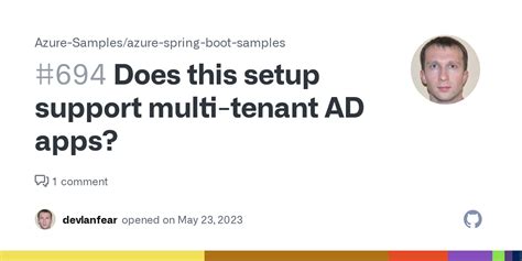 does this setup support multi tenant ad apps · issue 694 · azure samples azure spring boot