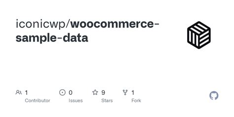 Github Iconicwp Woocommerce Sample Data