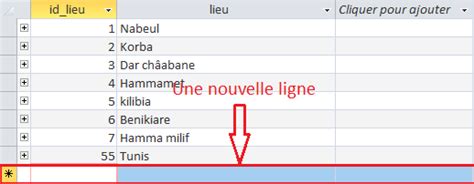 Gérer Des Tables Dans Microsoft Access Apcpedagogie