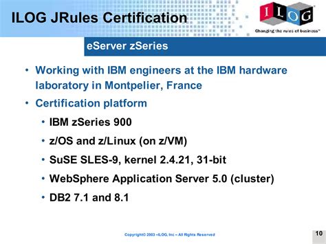 Ibm Zuniversity 2004 Ilog Jrules On Ibm Eserver Zseries Ppt