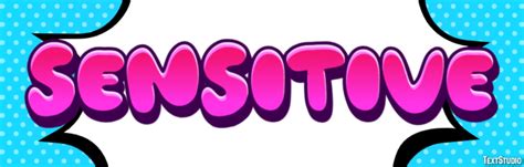 sensitive text effect and logo design word