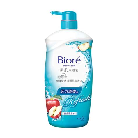 【香港行貨】biore 碧柔素肌沐浴乳 活力清爽型 富士蘋果香1l 香港蘇寧 Suning