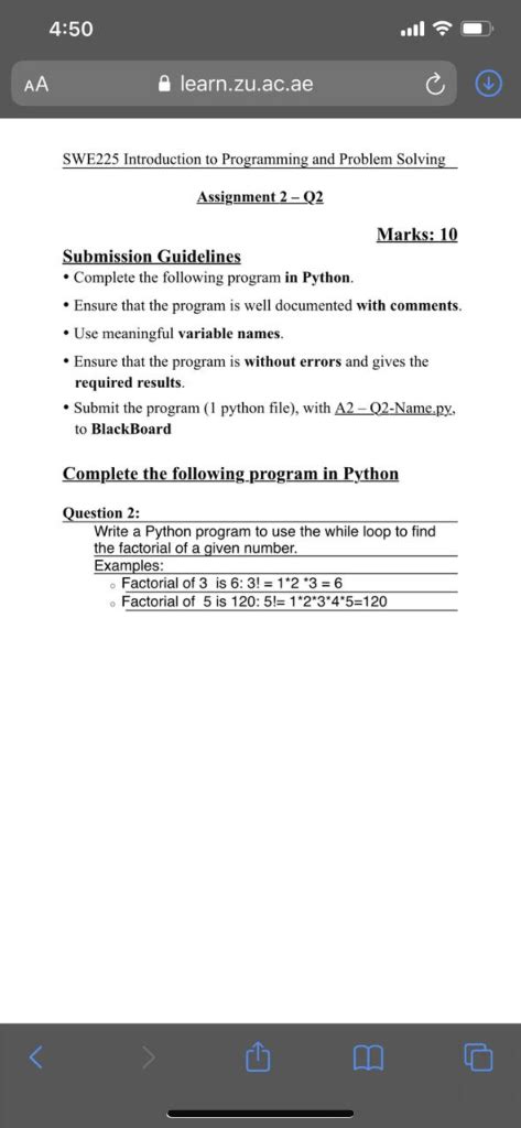 Solved 4 50 AA Learn Zu Ac Ae SWE225 Introduction To Chegg