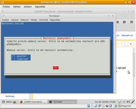 Virtuální webserver 3 část Linux Mint CZ SK