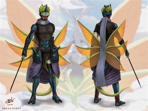 Artstation Chomei Bijuu Shinobi Version Character Design Jeffrey