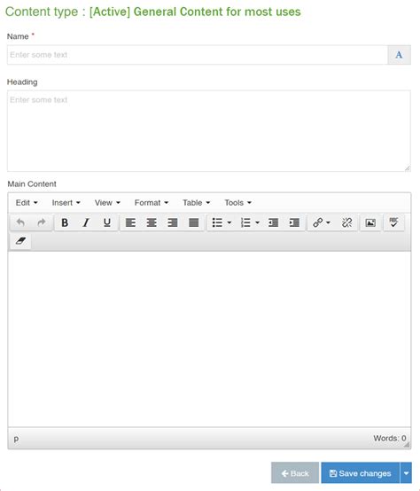 General Content For Most Uses Terminalfour T4 Tutorial Saint Marys University